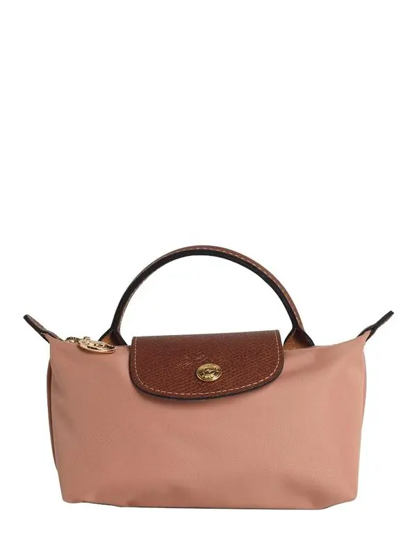 Longchamp Clutch Bag With 'le Pliage Original' Handle - Pink
