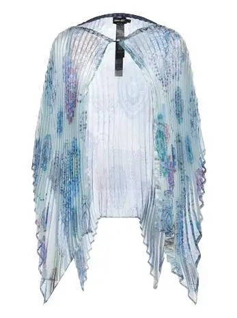 Giorgio Armani Floral-print Cape - Blue