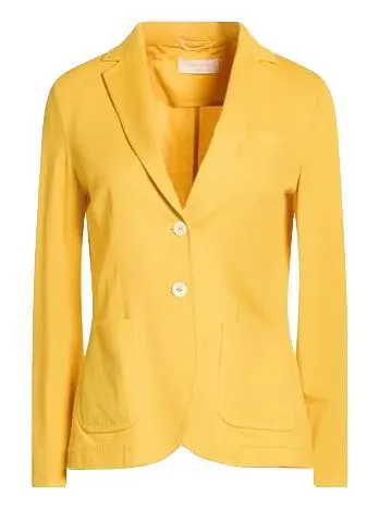 CIRCOLO 1901 Single-breasted Piqué Blazer - Yellow