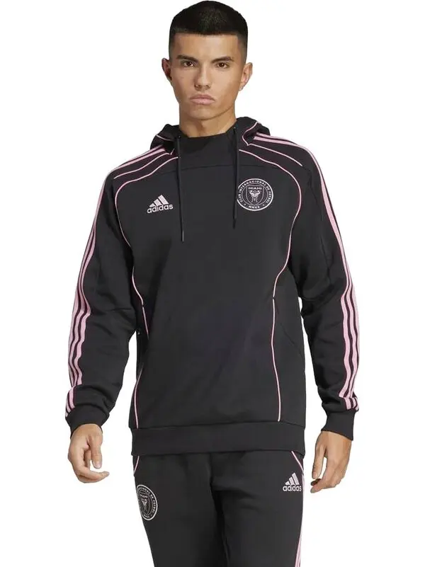 Adidas Inter Miami Cf 2025 Travel Pullover Hoodie By - Black