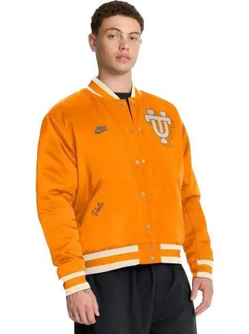 Nike Tennessee Volunteers Legacy Full-snap Bomber Jacket - Tennessee Orange