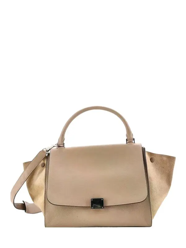 Celine Trapeze Satchel Leather Medium - Neutrals