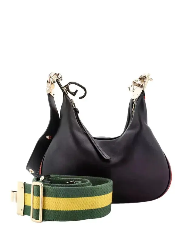 Gucci Attache Shoulder Bag Leather Small - Black