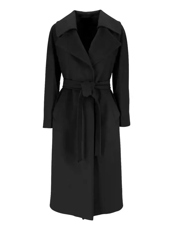 HERESIS Belted Coat - Black