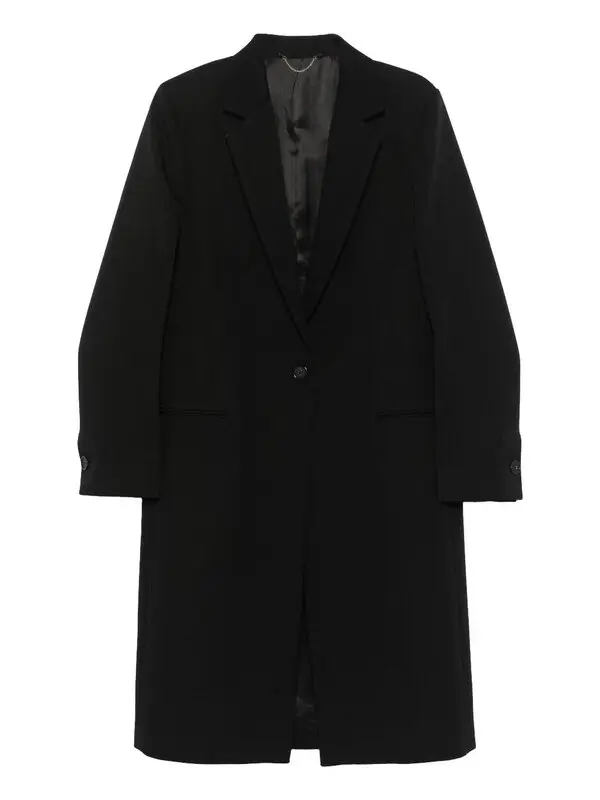 TOTEME Wool Tailored Coat - Black