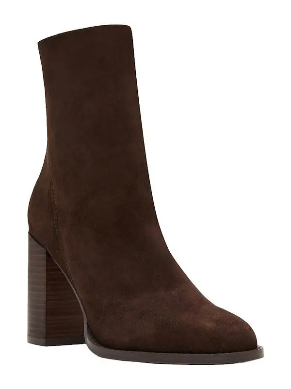 Steve Madden Suede Ankle Boots - Chocolate Brown Suede