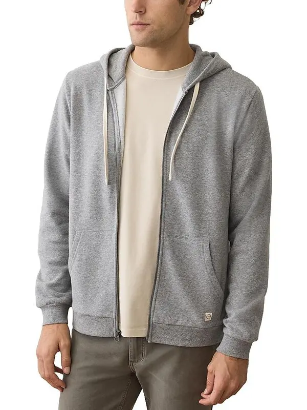 Marine Layer Fleece Hoodie - Heather Grey