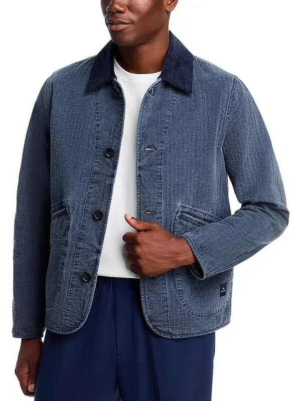 Paul Smith Removable Collar Jacket - Indigo