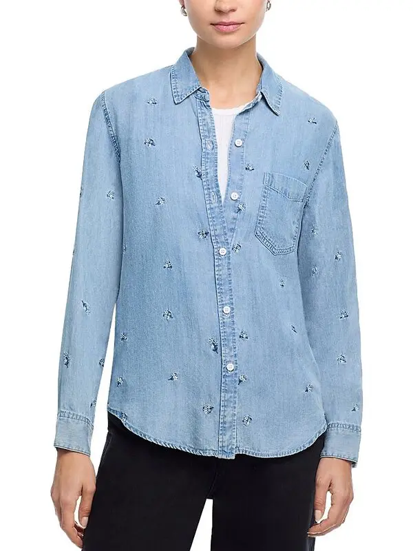 Rails Ingrid Shirt - Blue Blos
