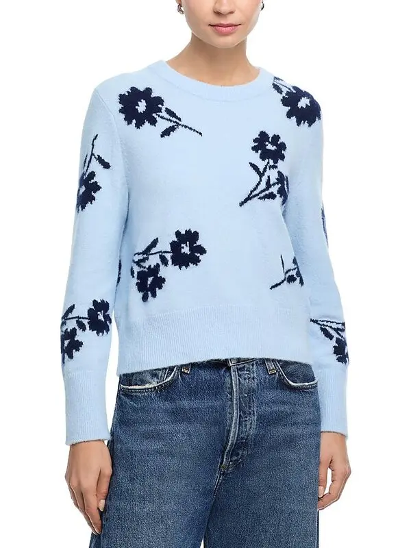 Rails Anise Floral Sweater - Wint Blue