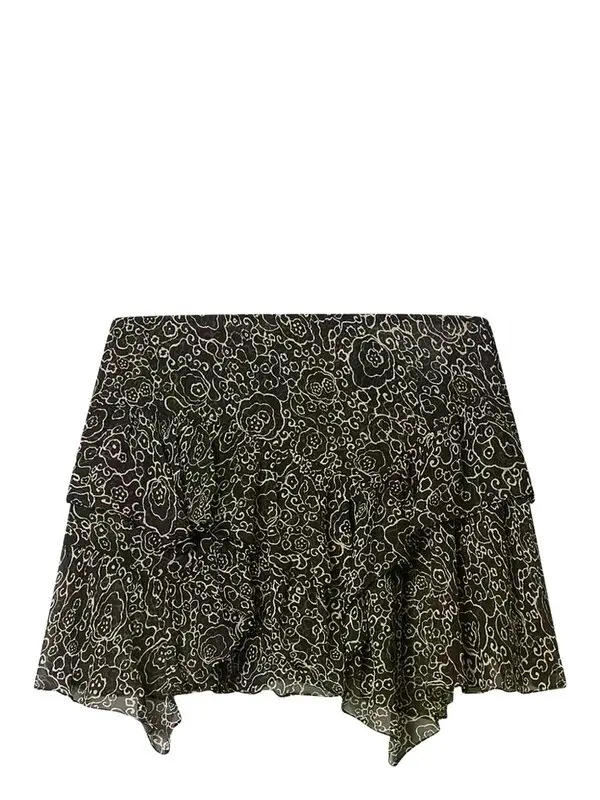 MARANT ETOILE Lolita Ruffled Skirt - Black