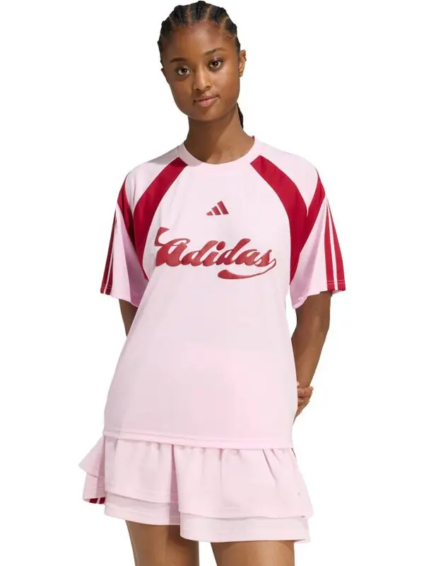 Adidas House Of Tiro Jersey - Clear Pink / Active Maroon