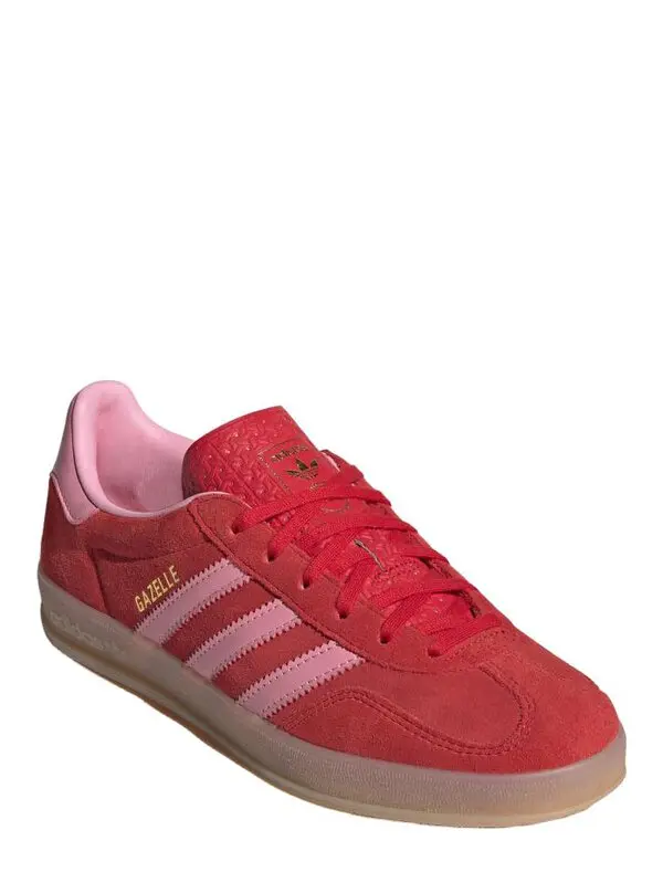 Adidas Gazelle Indoor Sneakers - Better Scarlet / Light Pink / Gum