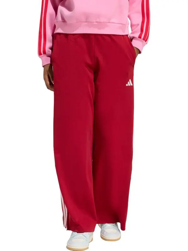 Adidas House Of Tiro Wide-leg Pants - Active Maroon / Clear Pink