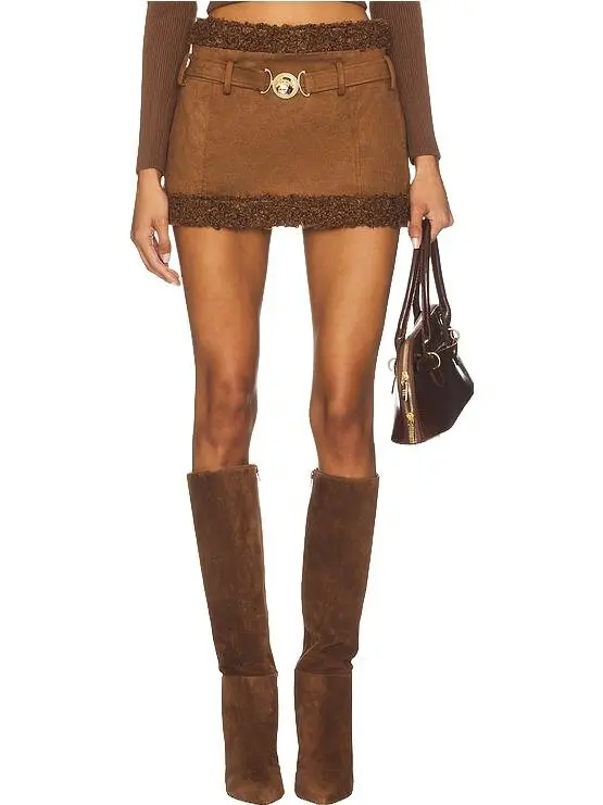 NANA JACQUELINE Hailey Mini Skirt - Brown