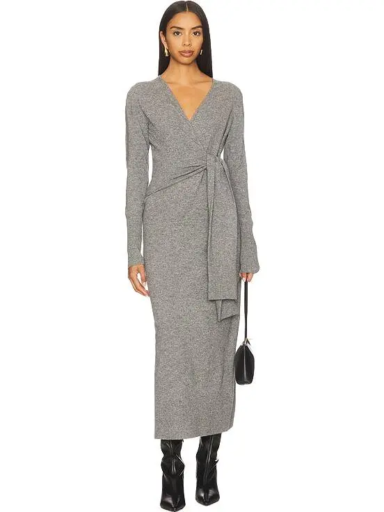 Veronica Beard Salomez Knit Dress - Medium Heather Grey