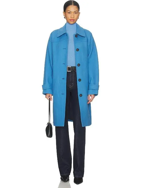 Veronica Beard Laurent Dickey Coat - Blue Jasper