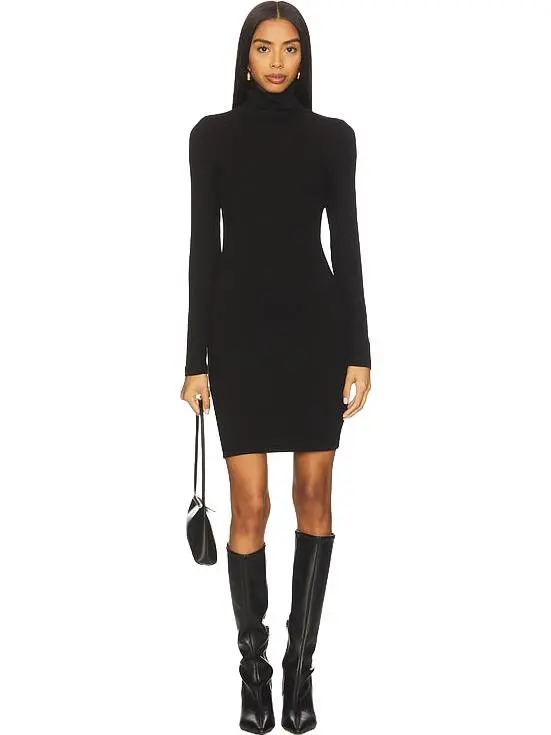 BOBI Turtleneck Mini Dress - Black