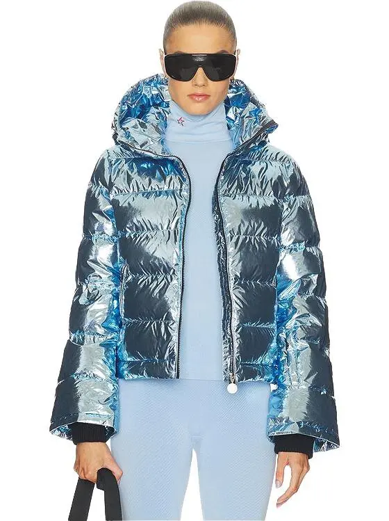 Perfect Moment Polar Flare Ski Jacket Ii - Light Blue Foil