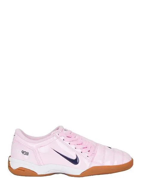 Nike T90 Patent Sneaker - Pink Foam  Midnight Navy  & White