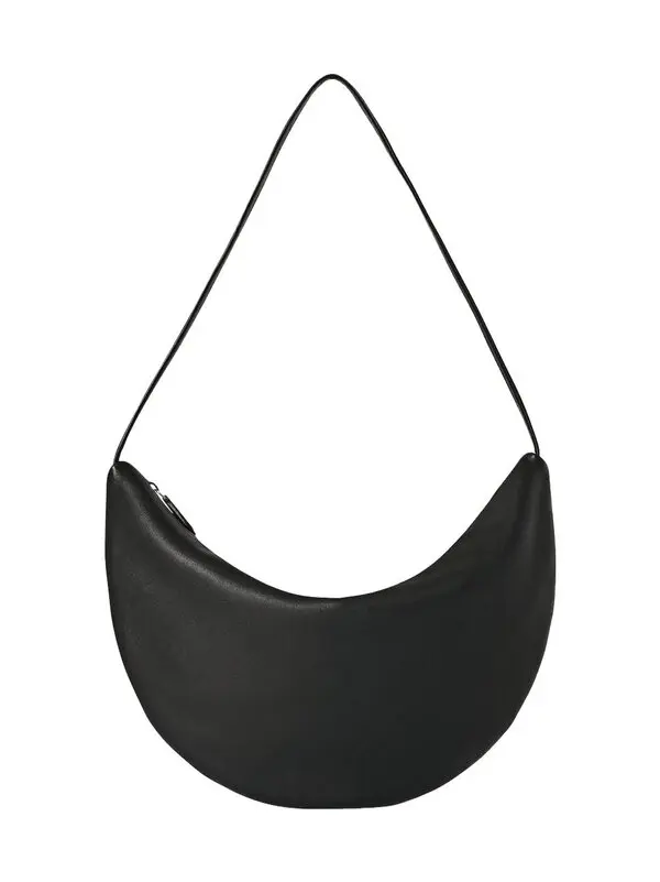 THE ROW Small Izzy Leather Bag - Black