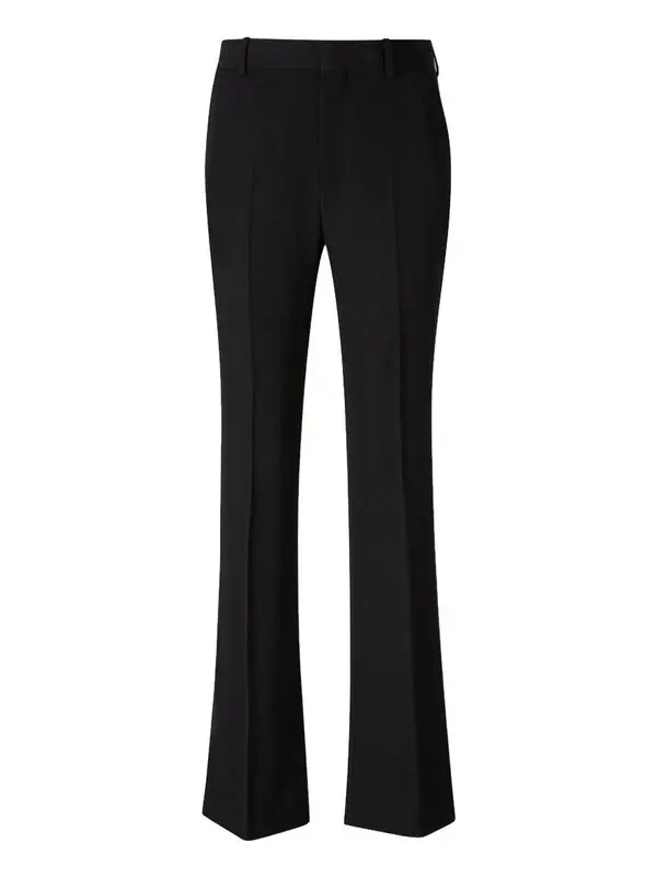 Balmain Flared High-waisted Trousers - Black