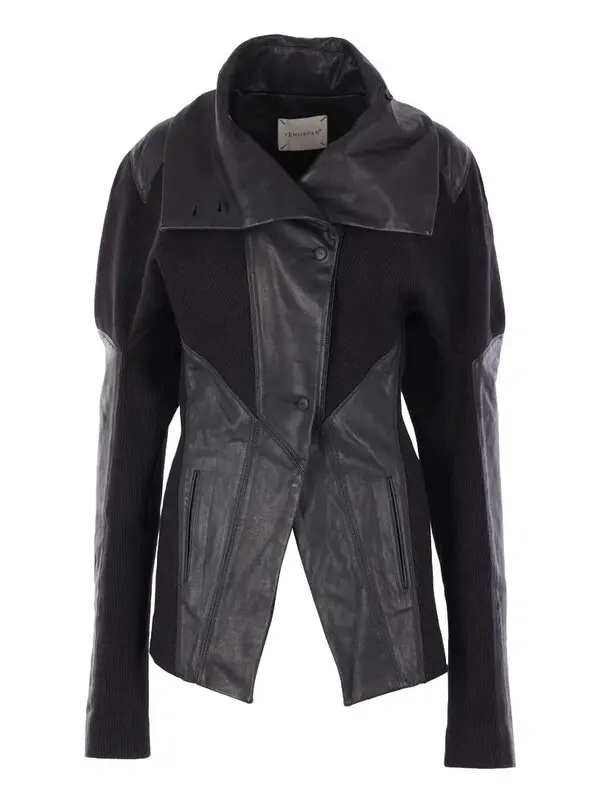 YEHUAFAN Asymmetric Jacket - Black