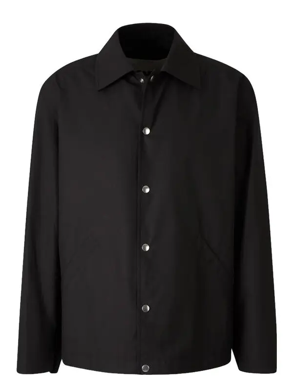 JIL SANDER Logo Overshirt - Black