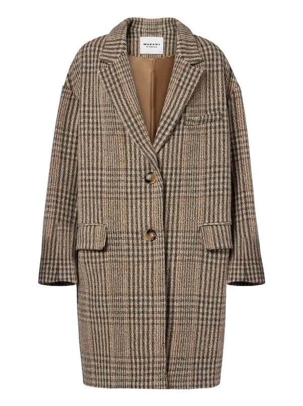 MARANT ETOILE Limiza Virgin Wool Coat - Beige