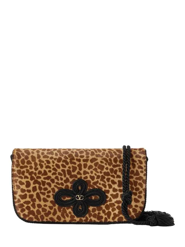 Valentino Garavani Sans Fin Leopard-print Clutch - Animal Print