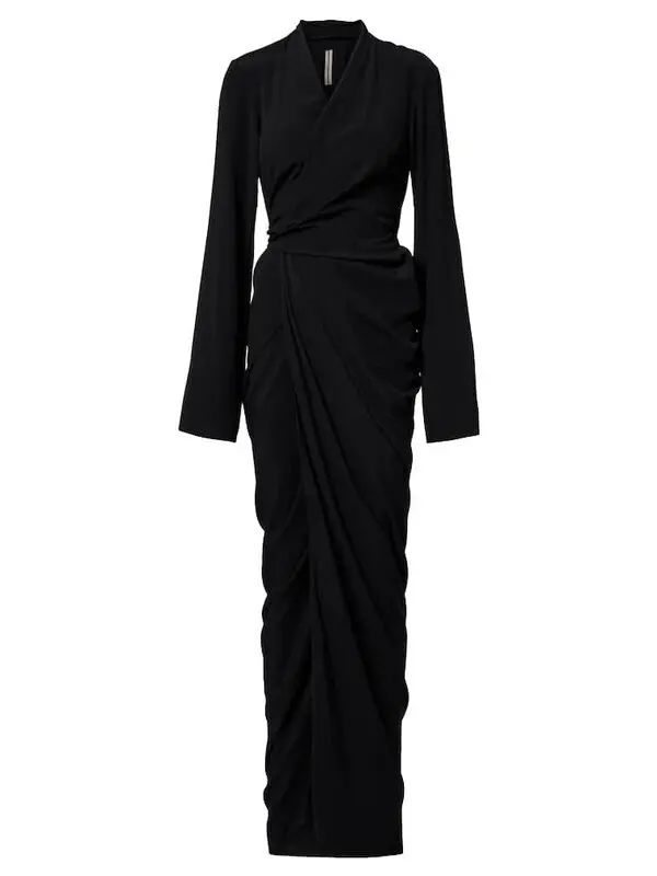 Rick Owens Belted Wrap Dress - Black