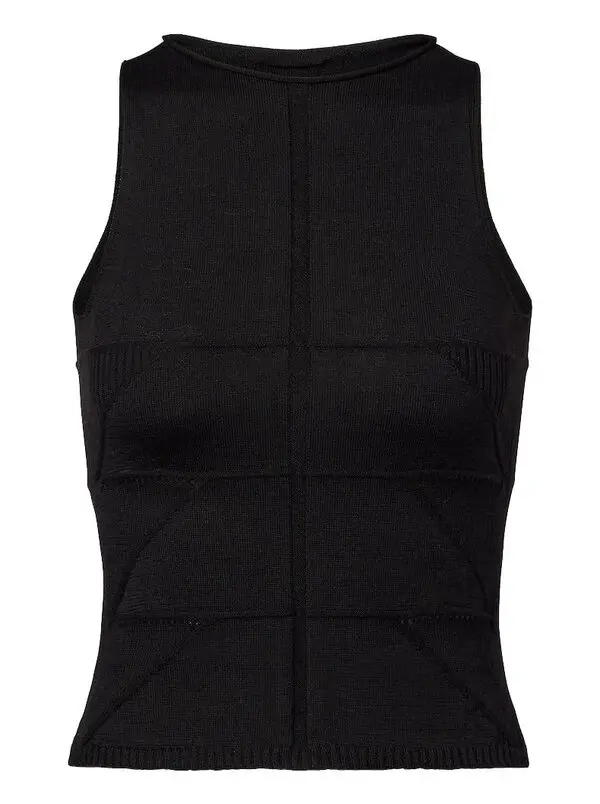 Rick Owens Virgin Wool Top - Black