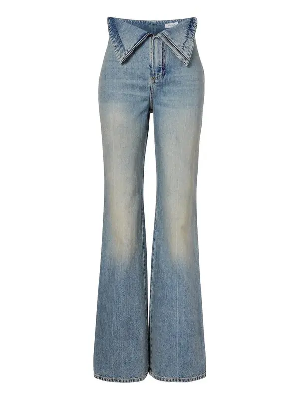 Alexander McQueen High-rise Wide-leg Jeans - Blue