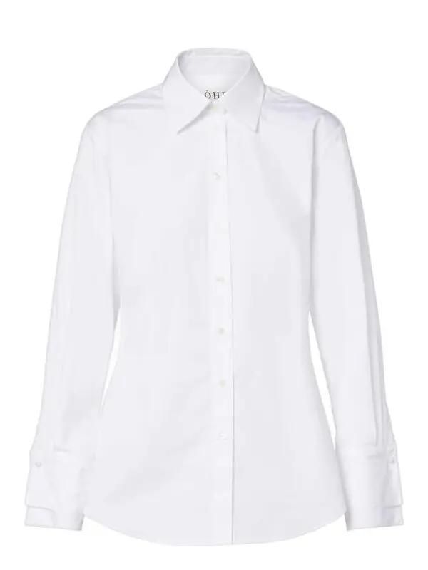 RÓHE Cotton Poplin Shirt - White