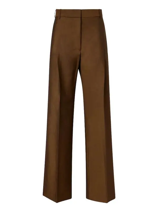 RÓHE High-rise Wide-leg Pants - Brown