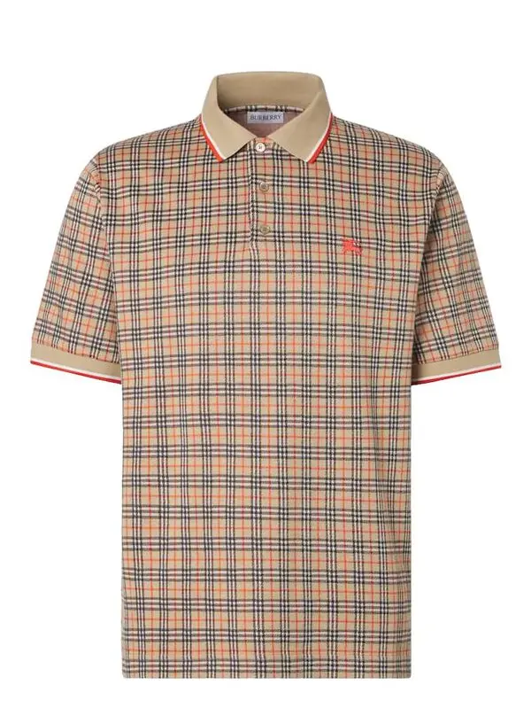 Burberry Check Polo Shirt - Multicoloured