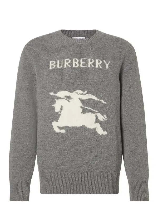Burberry Wool And Cashmere Sweater - Grey