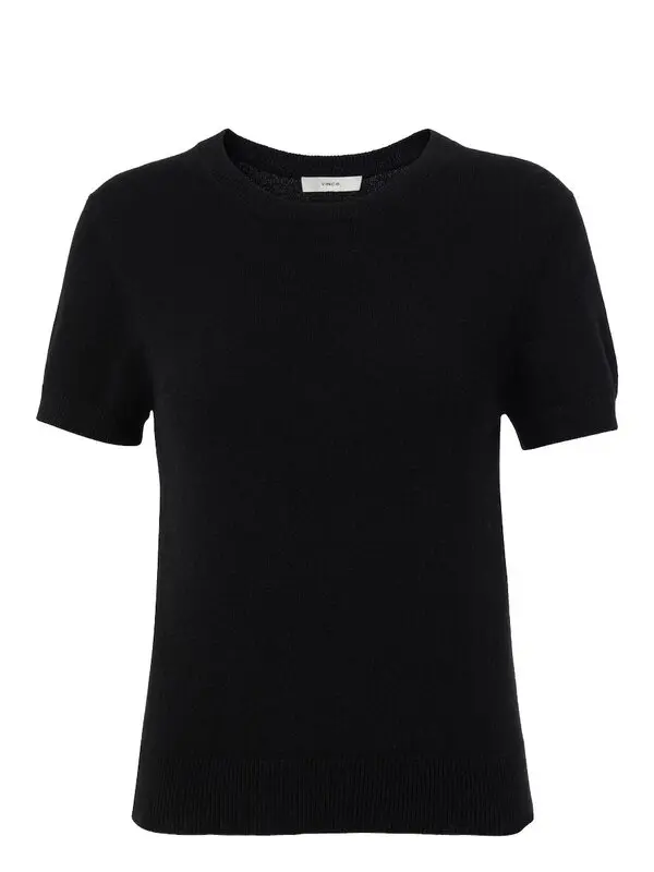 Vince Wool And Cashmere-blend Sweater - Black