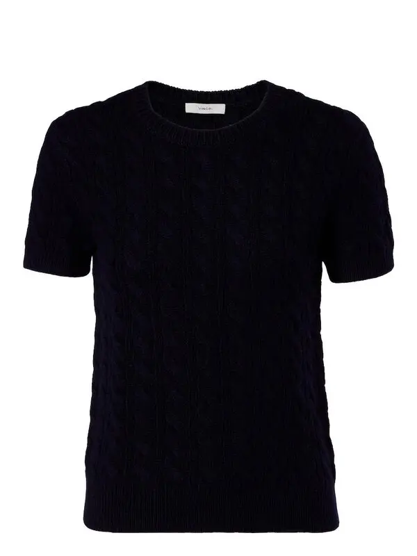 Vince Wool And Cashmere-blend Sweater - Blue