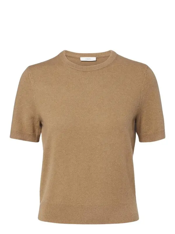 Vince Wool And Cashmere-blend Sweater - Brown