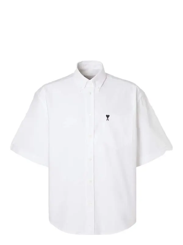 Ami Cotton Poplin Shirt - White
