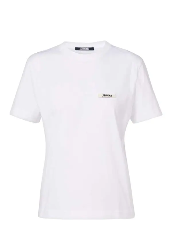 Jacquemus Logo Cotton Jersey T-shirt - White