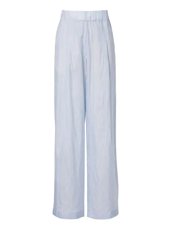 Dries Van Noten Striped Wide-leg Pants - Blue