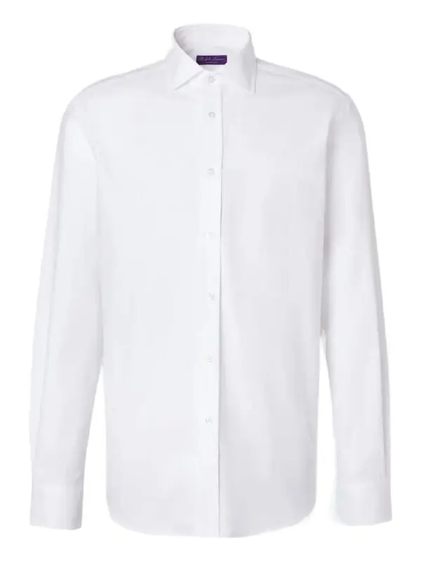 Ralph Lauren Purple Label Cotton Poplin Shirt - White