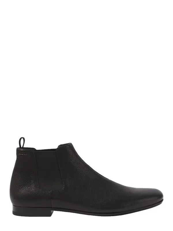Prada Leather Chelsea Boots - Black