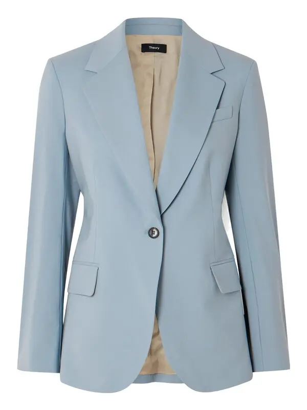 Theory Wool-blend Lynnia Blazer - Blue