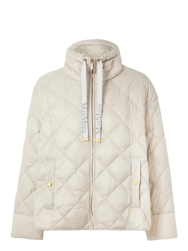 Max Mara The Cube Quilted Shell Down Jacket - Sand