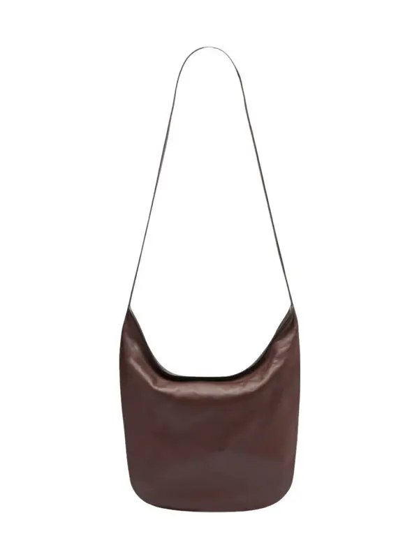 THE ROW N/s Izzy Leather Shoulder Bag - Brown