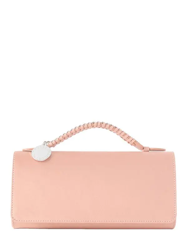 Stella McCartney Falabella Recycled Satin Clutch - Orange