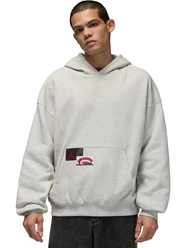 JORDAN Brooklyn Oversized Pullover Hoodie - Grey